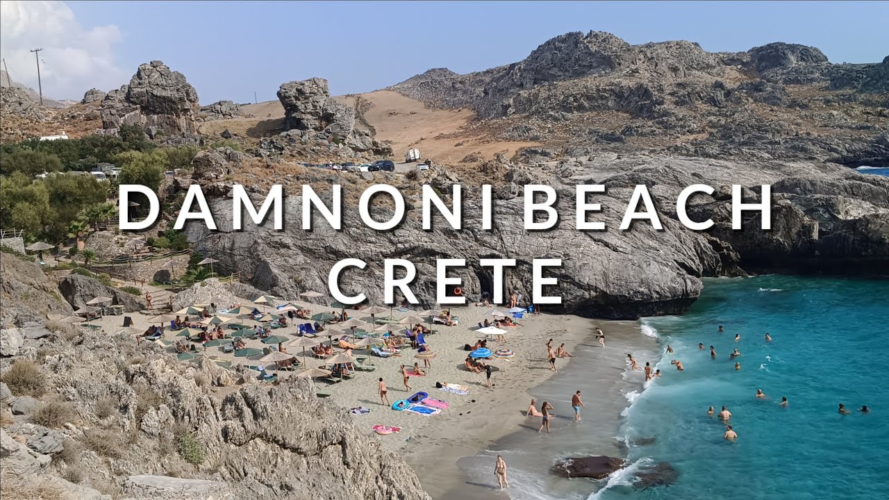Damnoni Beach Crete Greece - YouTube