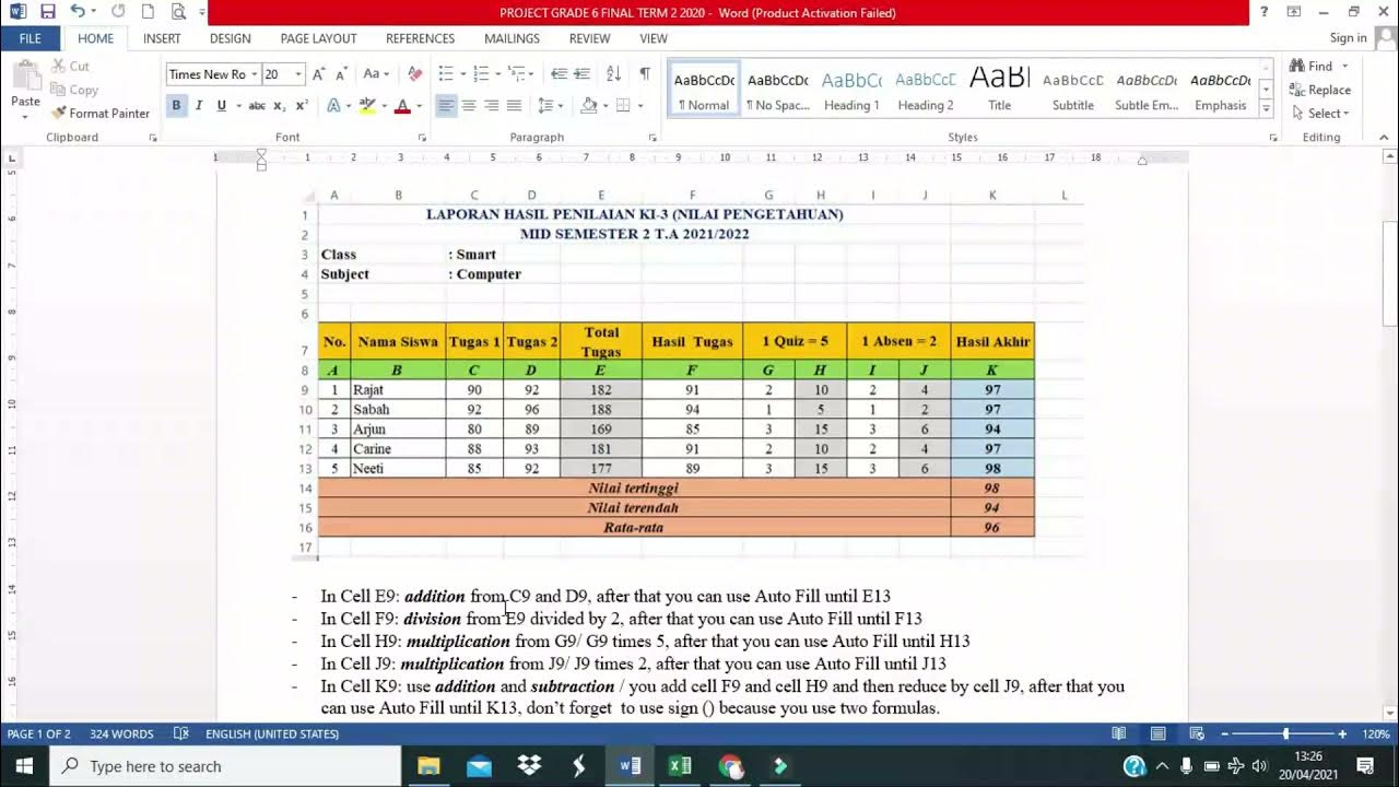 Computer Project Grade 6 on 22 April 2021 - YouTube