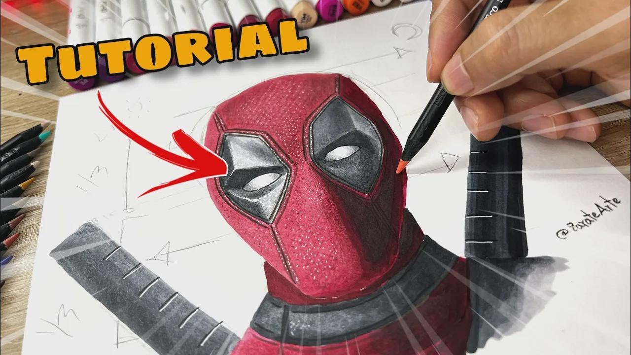 How to Draw a Realistic Deadpool Step by Step (Easy Guide) - YouTube