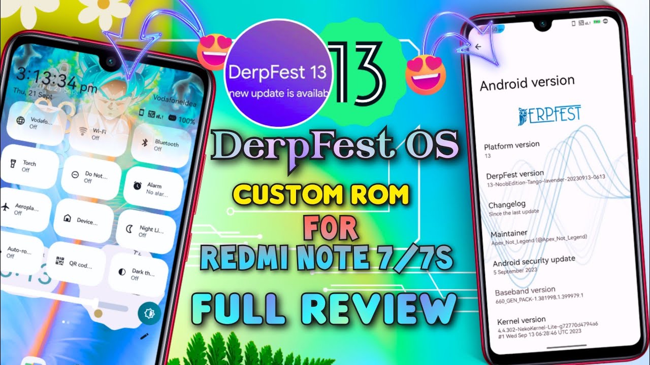 DerpFest OS 13 Full Review For Redmi Note 7/7s - Android 13 🔥 - YouTube