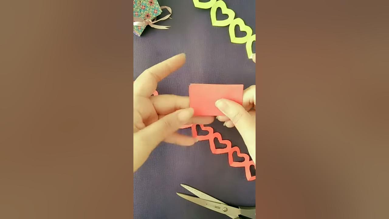 How To Make Paper Heart Chain DIY Paper Heart Chain shorts YouTube how-to-make-paper-heart-chain-diy-paper-heart-chain-shorts-youtube