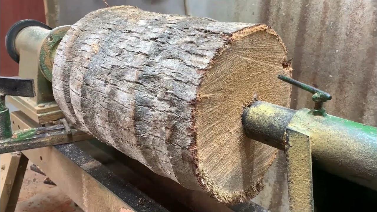 Amazing Manual Wood Turning Techniques - Work Simply And Beautifully On A Wood Lathe - YouTube