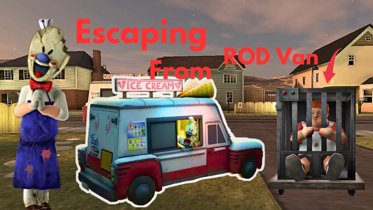 Escaping from"Rod Sullivan" ice cream truck full scary gameplay - YouTube