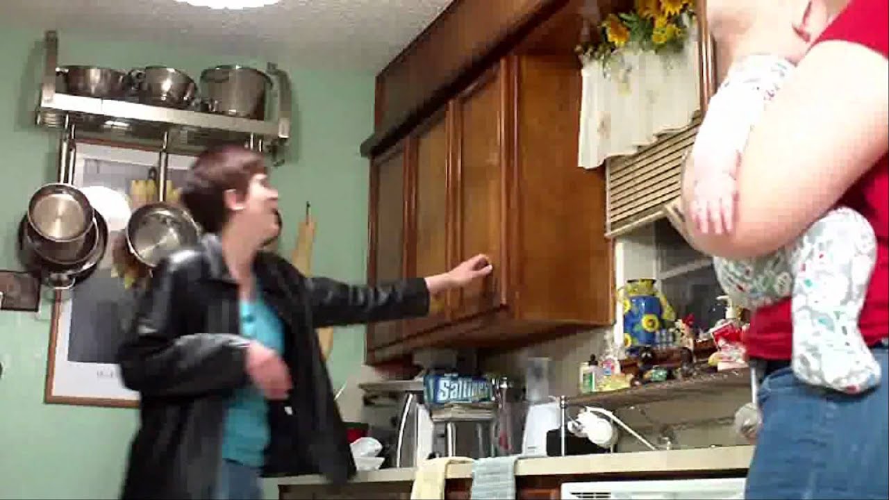 Rubber rat in the kitchen cabinet prank 2 - YouTube