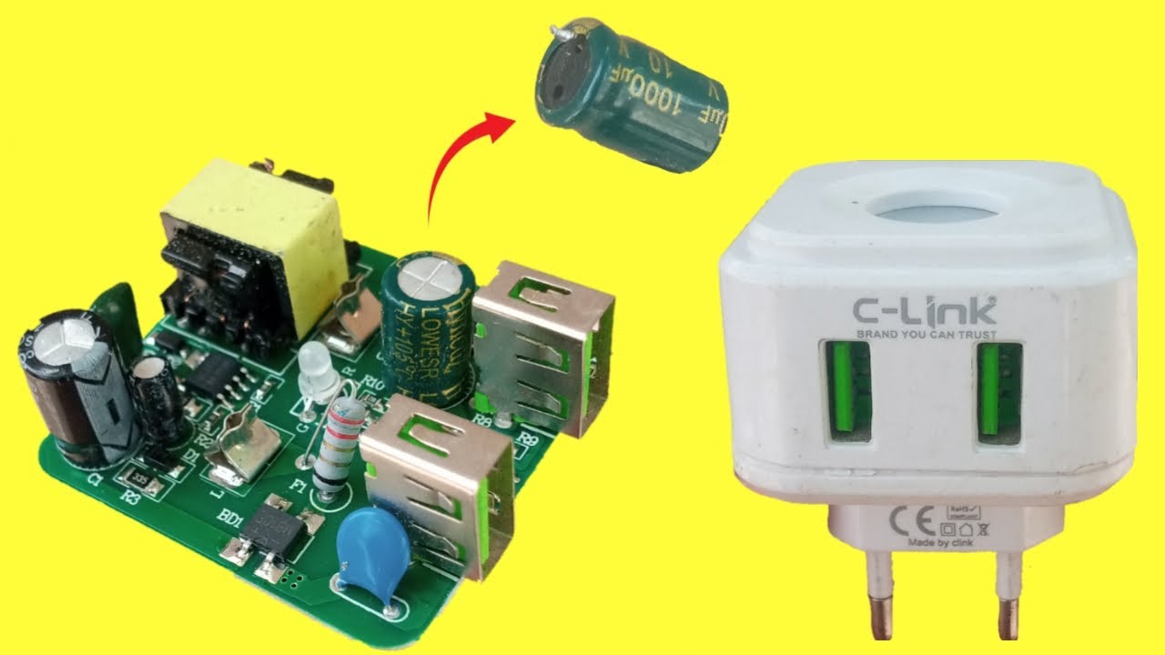 how to repair mobile charger adapter || how to fix mobile charger - YouTube