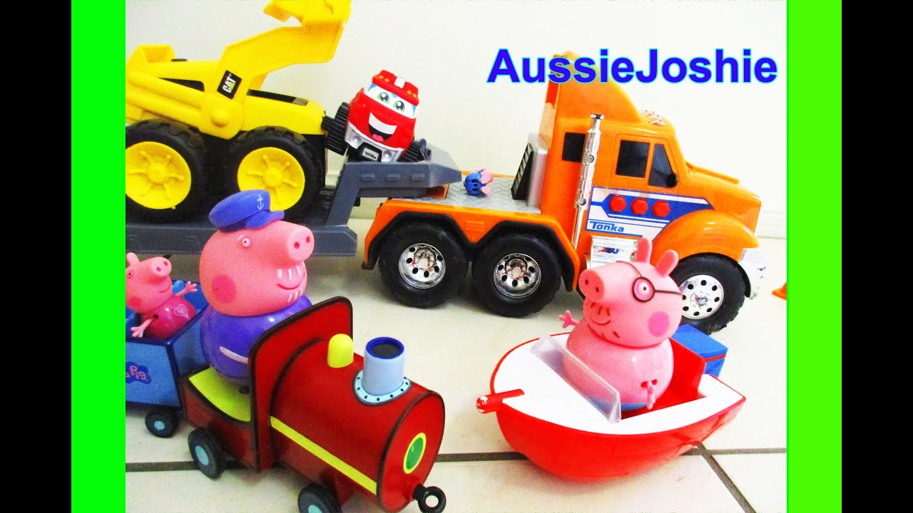 Thomas and Friends | Thomas Train Gordon Peppa Pig & Tonka Dump Trucks ...
