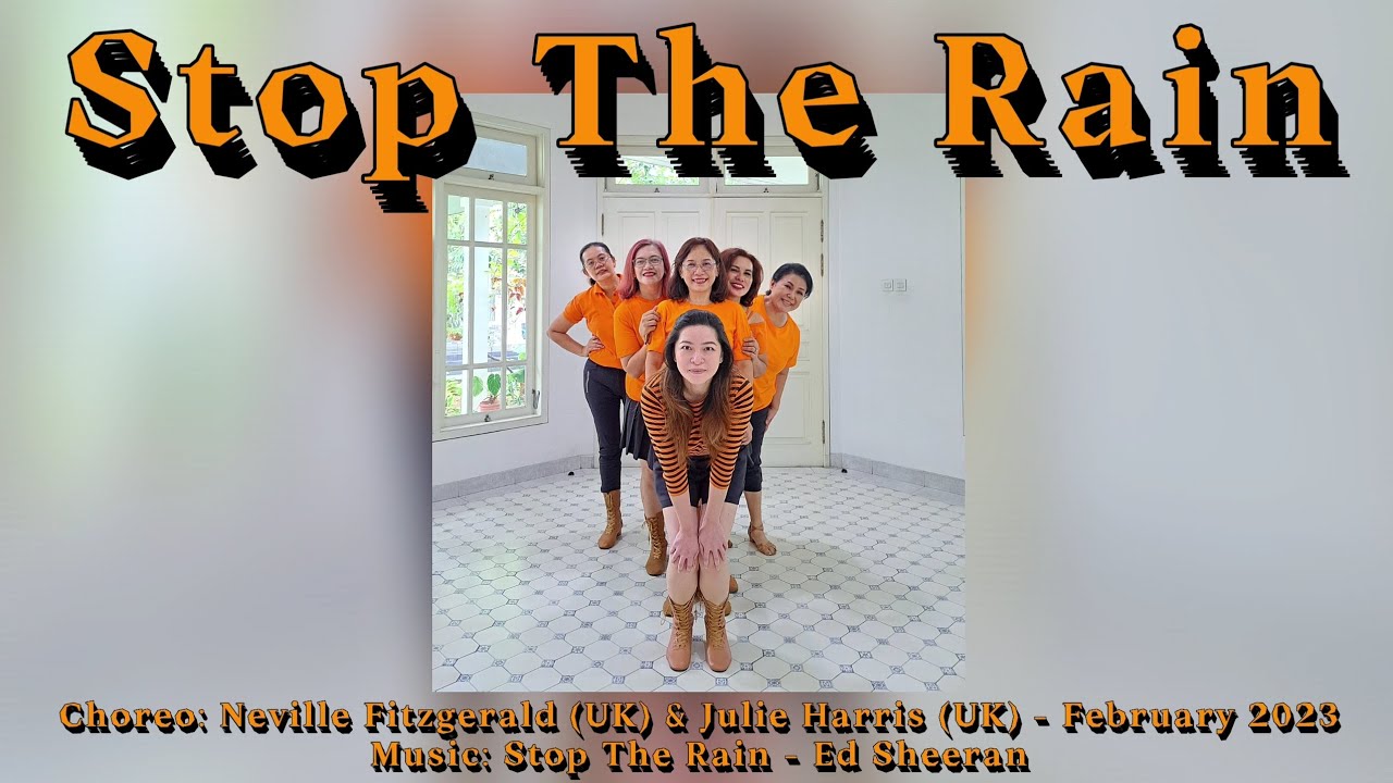 STOP THE RAIN - line dance - YouTube