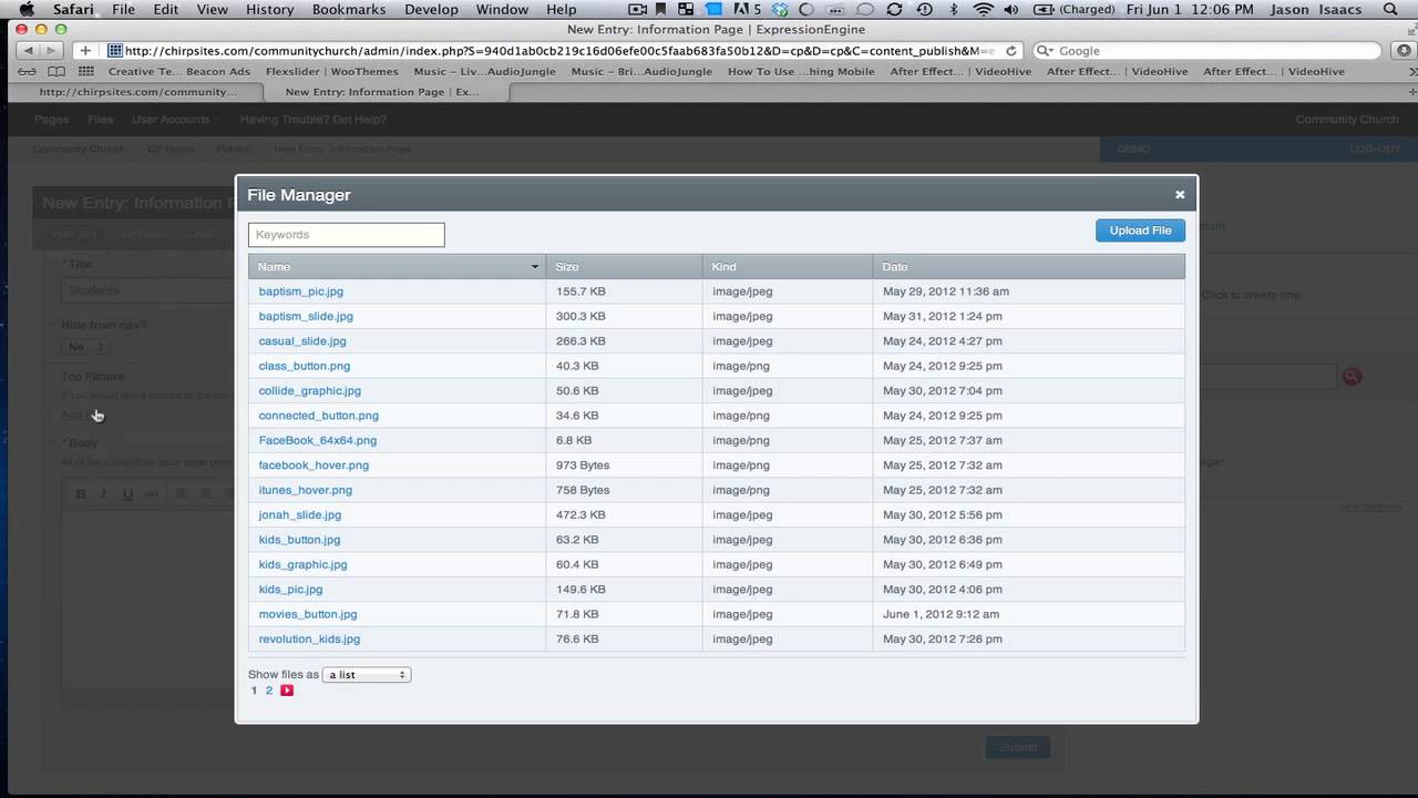 Adding An Information Page - YouTube