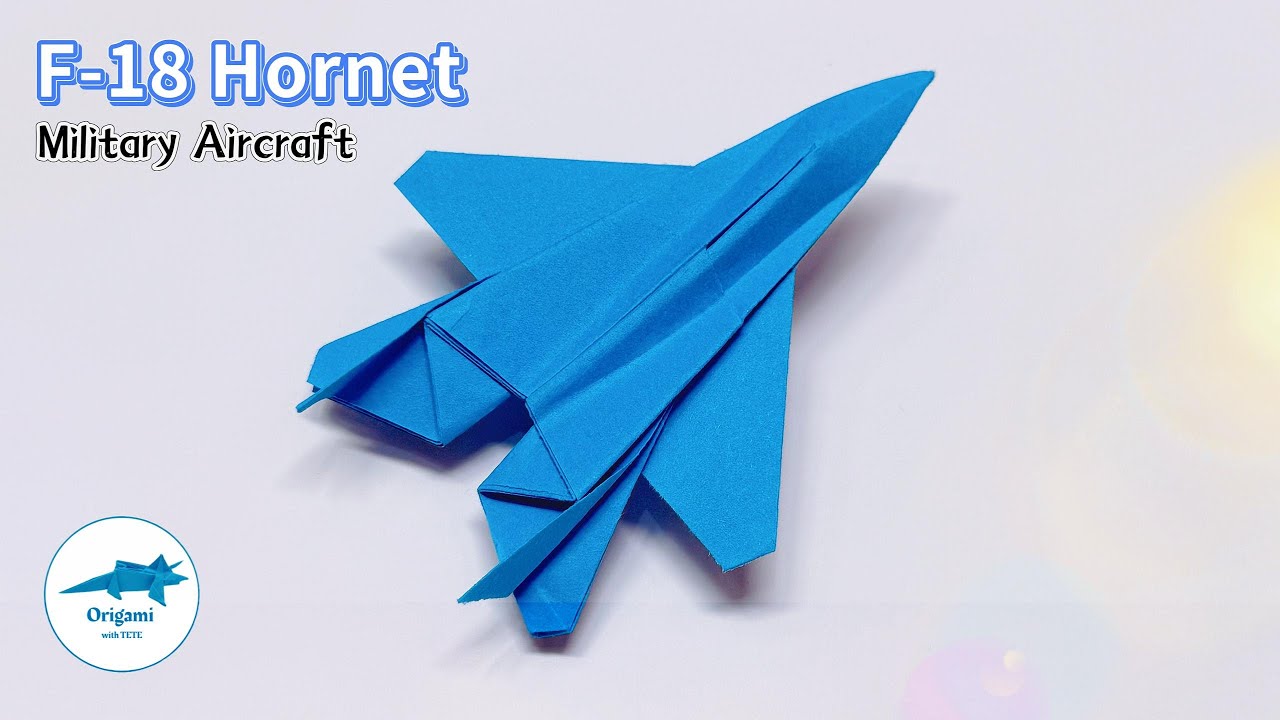 Origami Jet Fighter F18 Instructions