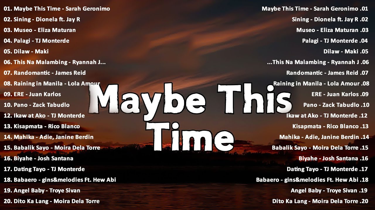 Maybe This Time - Sining - Dilaw💗OPM New Songs 2024💗OPM Tagalog Top ...