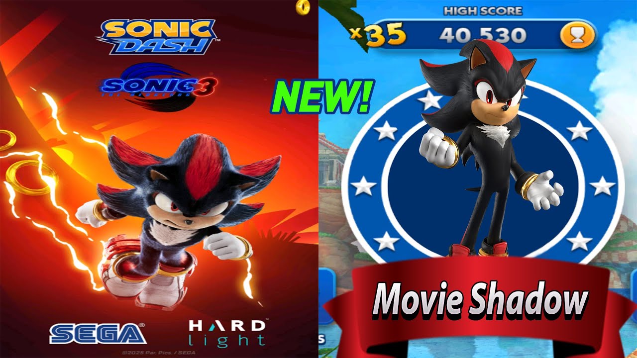 Sonic Dash Racing Game - MOVIE SHADOW New Character unlocked All 105 ...