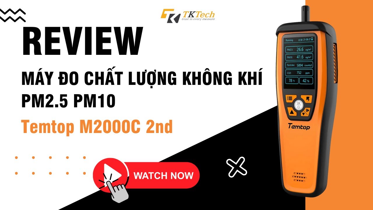 [REVIEW] Máy đo chất lượng không khí PM2.5 PM10 Temtop M2000C 2nd ...