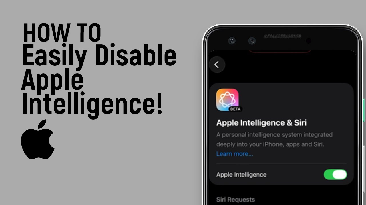 How to Easily Disable Apple Intelligence on iOS26 Easliy [easy] - YouTube