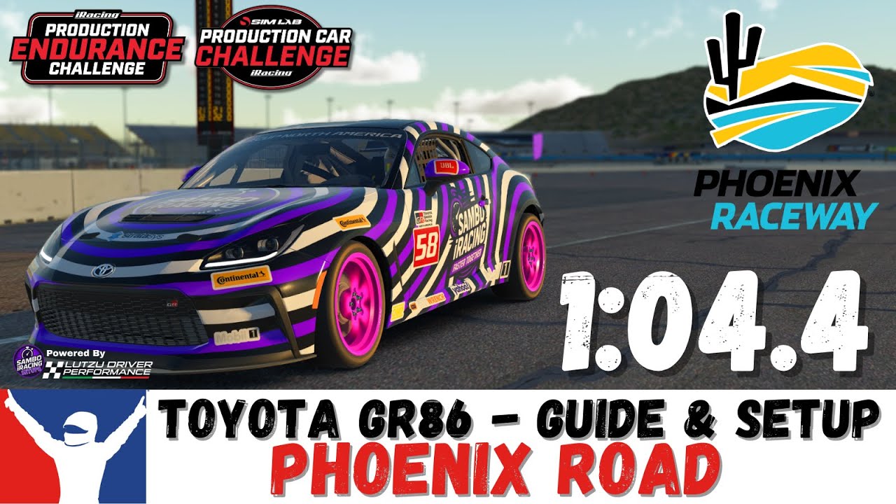 iRacing Toyota GR86 Phoenix Road Guide - 1:04.4 - GR86 Phoenix Track ...