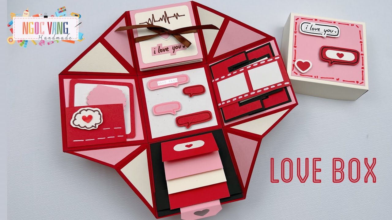 TUTORIAL💡Easy DIY Love Box Idea - NGOC VANG HANDMADE - YouTube
