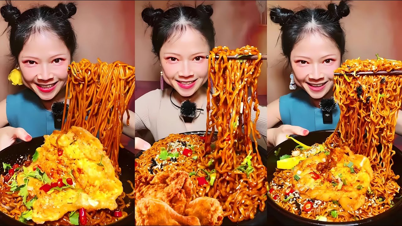 ASMR Spicy Food Noodles Eating Spicy Food Mukbang | 매운먹방 | 중국음식 ASMR ...