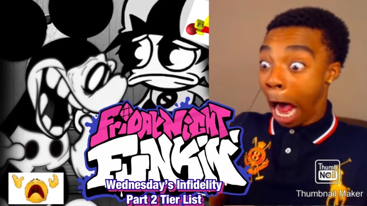FNF Wednesday’s Infidelity Part 2 songs tier list - YouTube