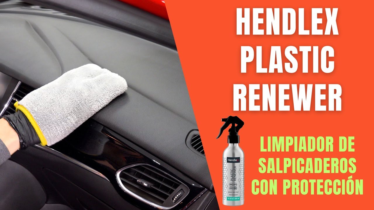 👌LIMPIADOR DE SALPICADEROS Hendlex Plastic Renewer - YouTube