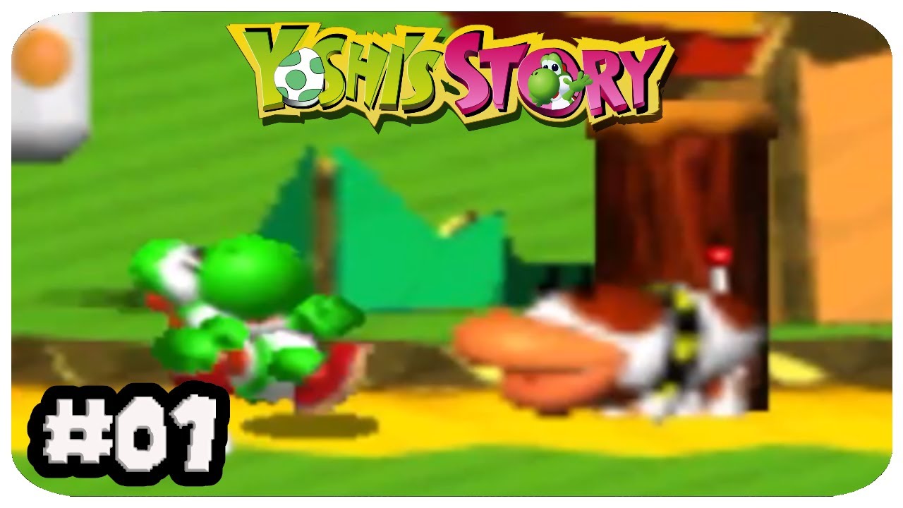 Yoshi's Story - Walkthrough Part 1 - Story Intro & Treasure Hunt - YouTube