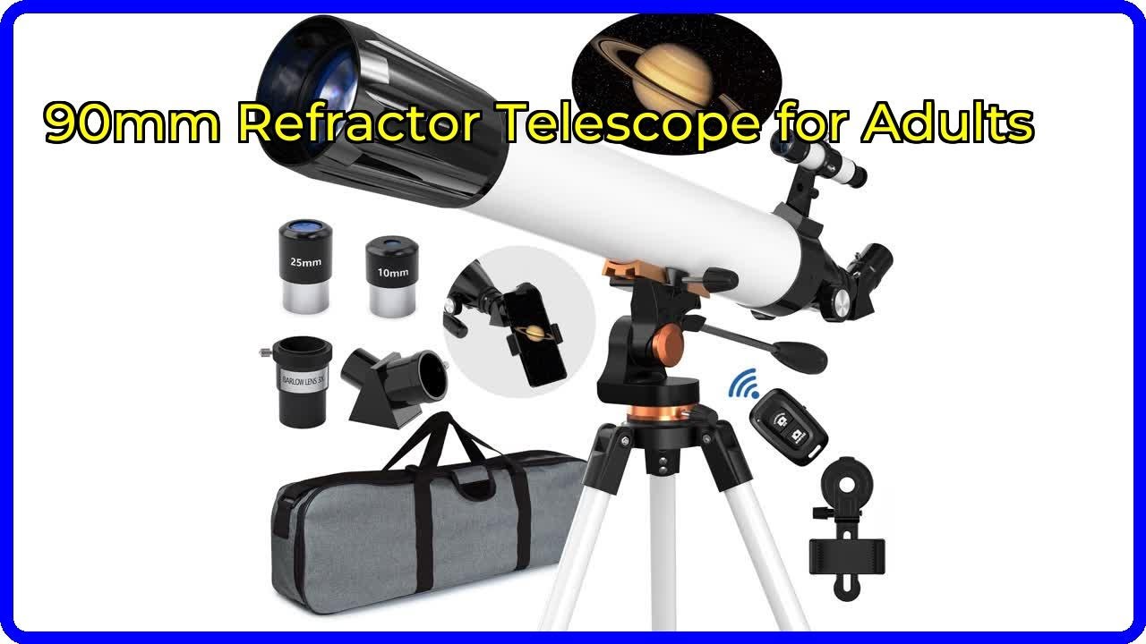 Review: 90mm Refractor Telescope for Adults. ESSENTIAL details. - YouTube