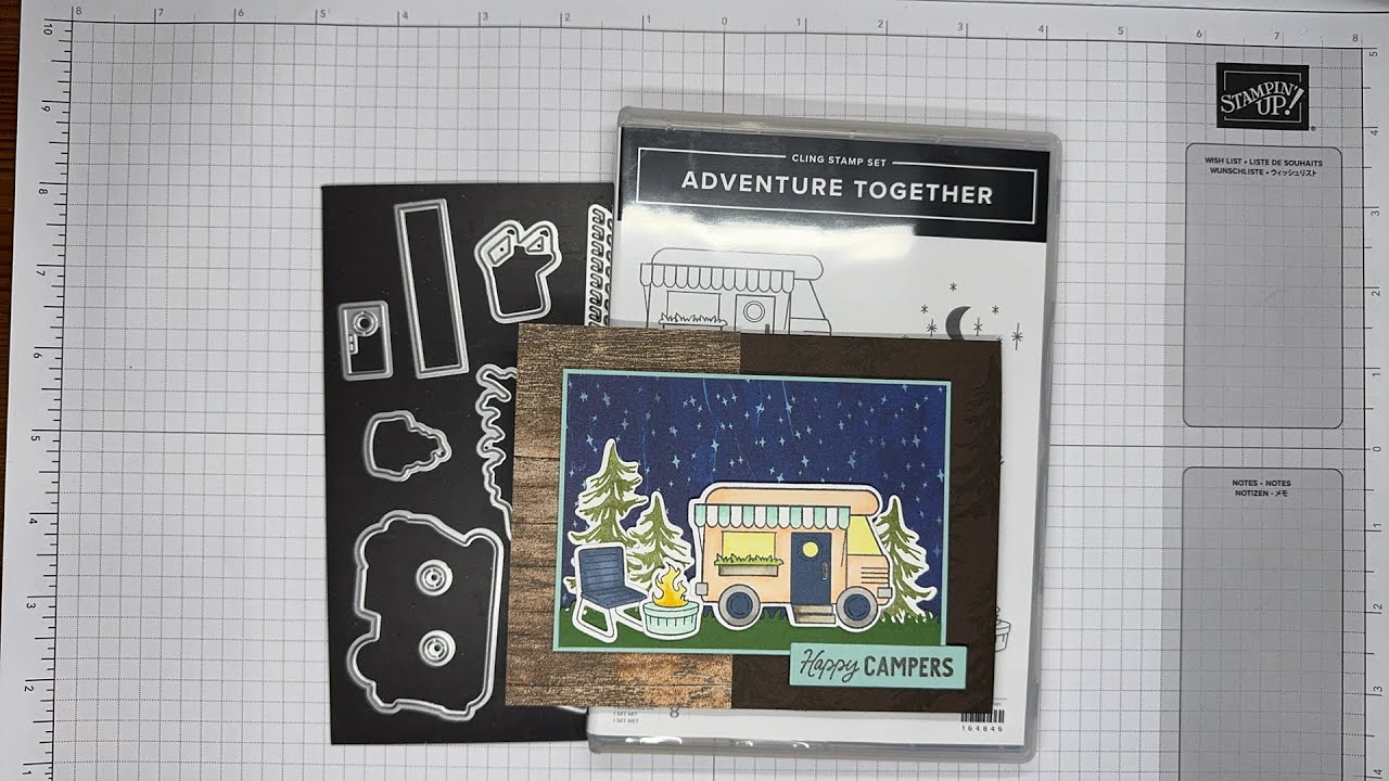 Stampin’ Up! Adventure Together Happy Campers Card Tutorial #diy # ...