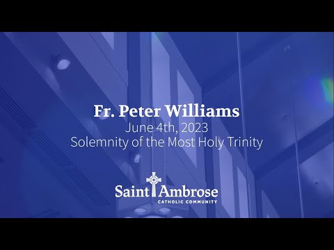 Fr. William's Homily for the Solemnity of the Most Holy Trinity - YouTube