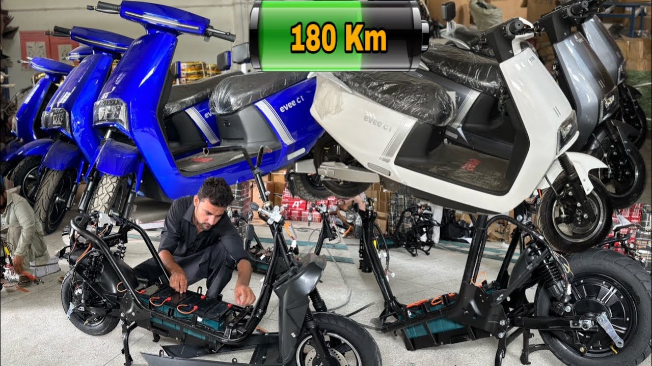 Hybrid scooty 180km on 1 charge || Complete factory process for making ...
