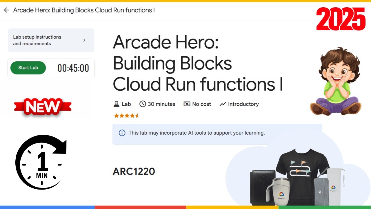 Arcade Hero: Building Blocks Cloud Run functions I | ARC1220 - YouTube