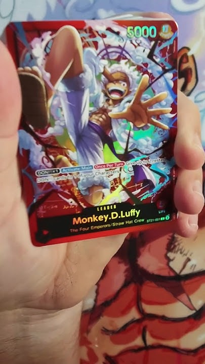 AMAZING CARD ART! Gear 5 Monkey D LUFFY! LEADER! One Piece GEAR 5 ST21! #unboxing #fun #tcg ...