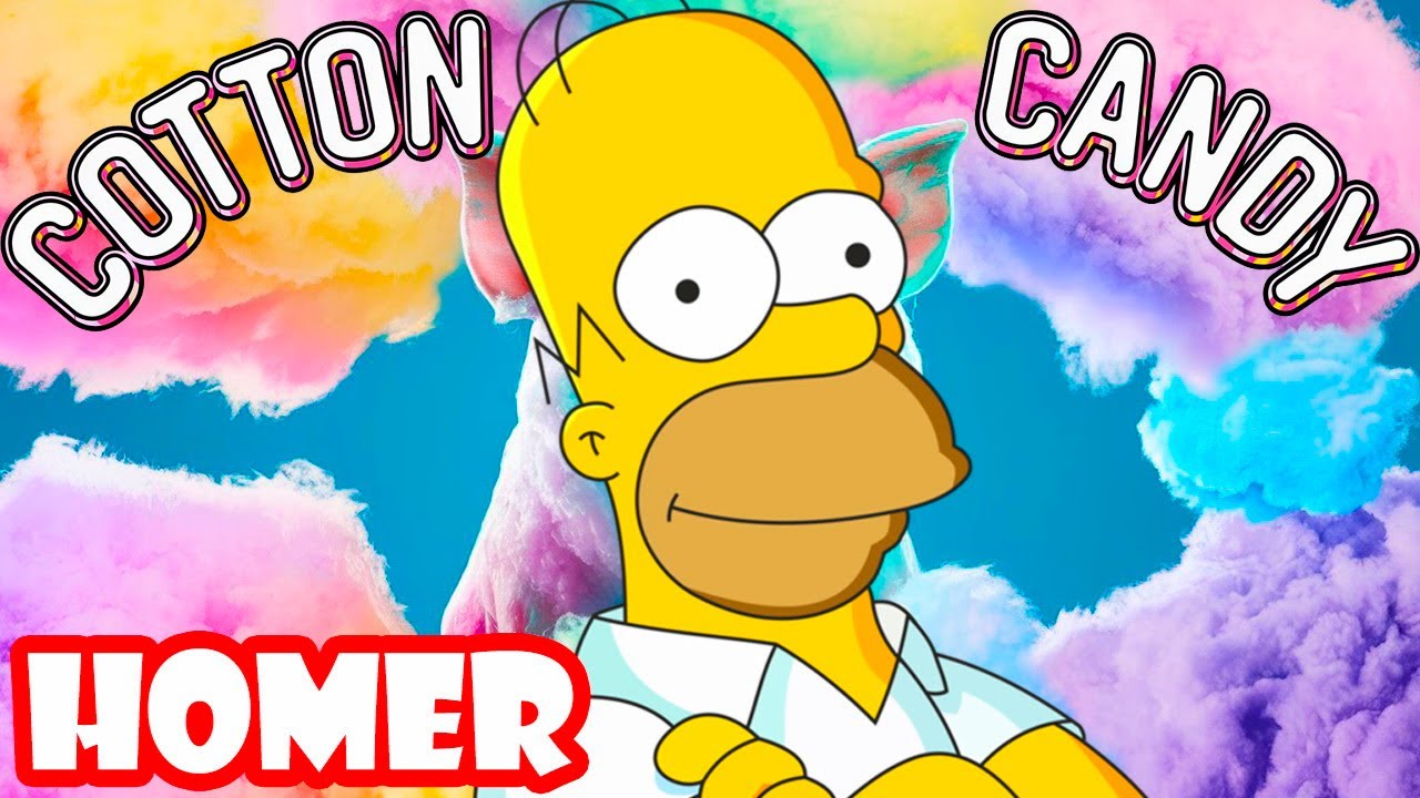 🎉 Making HOMER Simpson Out of Cotton Candy to the Russian Alphabet Song ...