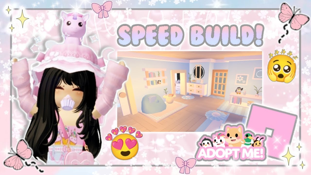*͙֒･☾blue aesthetic tiny home {speed build} 💙🏠║adopt me 🐱║kxniiaᰔᩚ☽･͙֒ ...