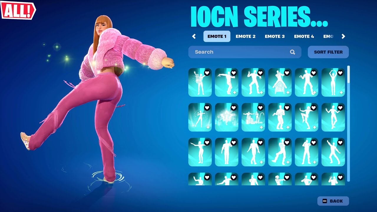 ALL ICON SERIES DANCES & [NEW] EMOTES IN FORTNITE [All Viral Dances ...