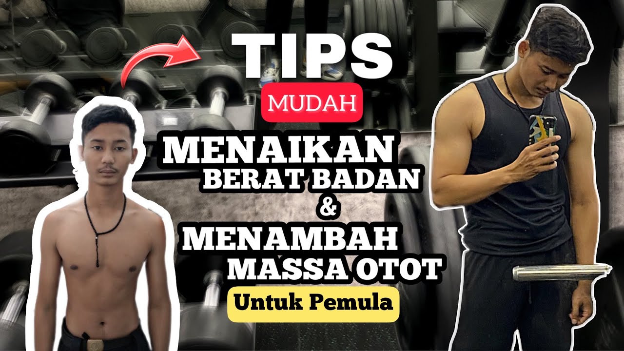 Tips Mudah Untuk Pemula Menaikan Berat Badan & Menambah Massa Otot - YouTube