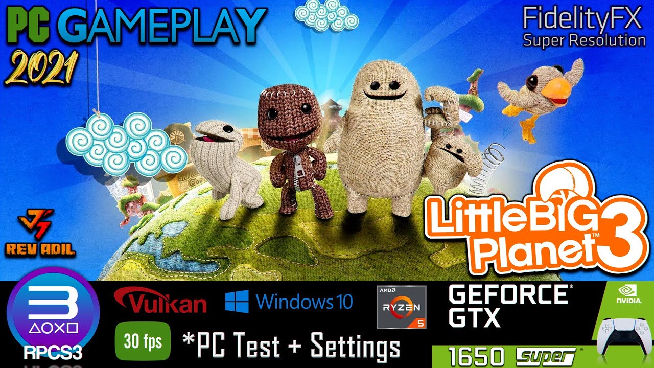 RPCS3 LittleBigPlanet 3 PC Gameplay | Playable | PS3 Emulator | HD ...