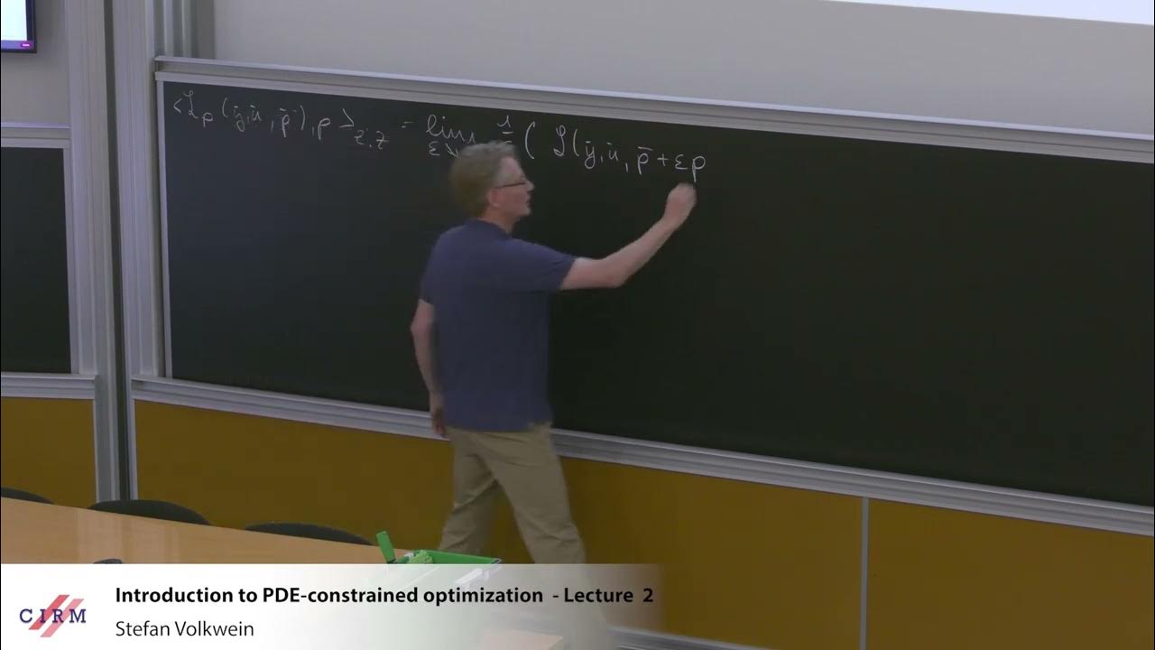 Stefan Volkwein: Introduction to PDE-constrained optimization - lecture 2 - YouTube
