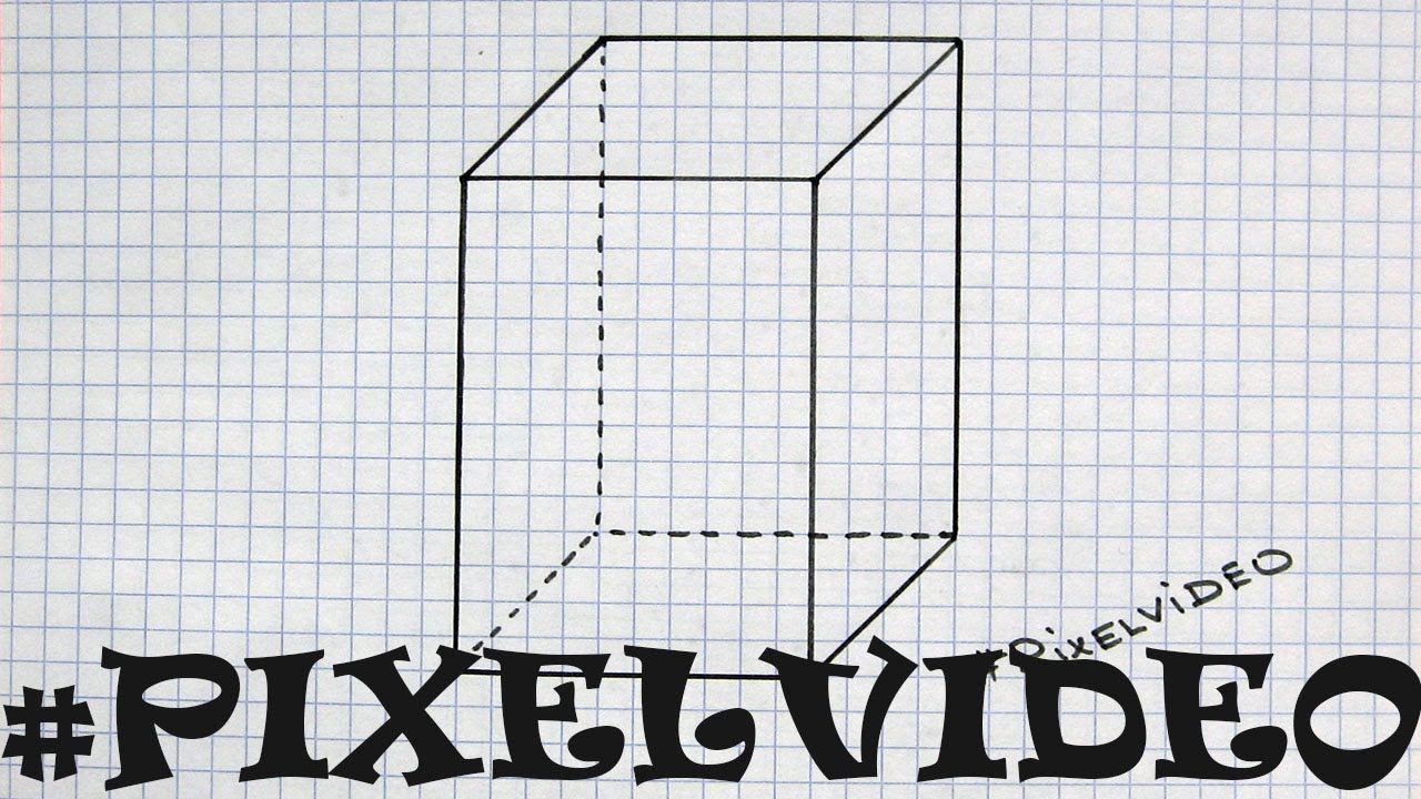 How to draw a quadrilateral prism 3d #pixelvideo - YouTube