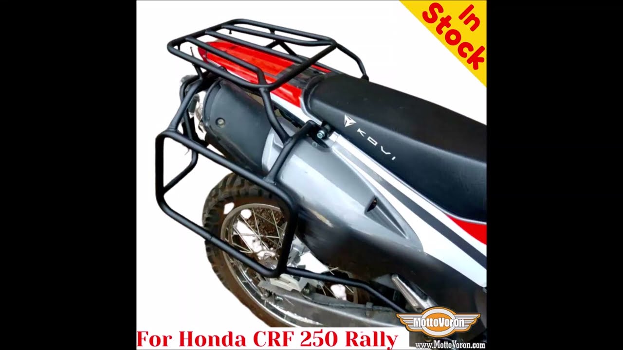 Honda CRF250L Rally luggage rack system for bags or aluminum cases ...