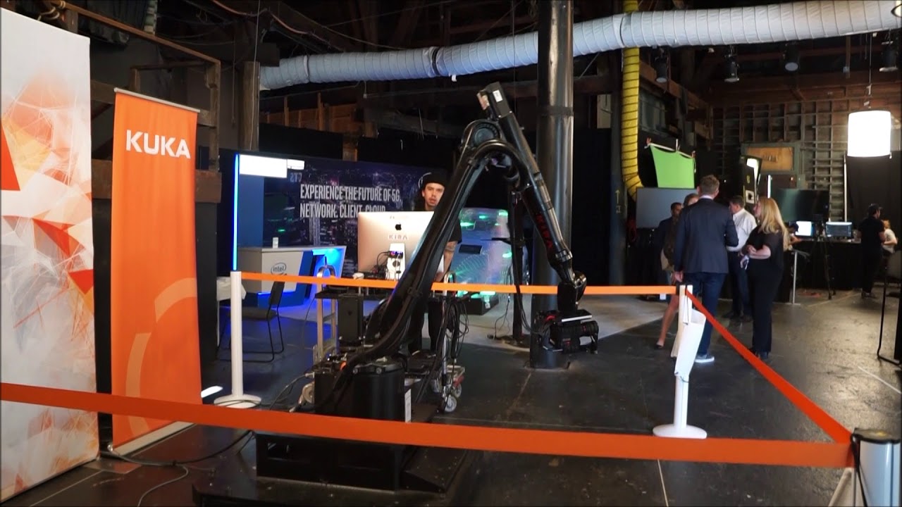 Kuka, Motorized Precision, Kira Film Robot at the AT&T Shape - YouTube