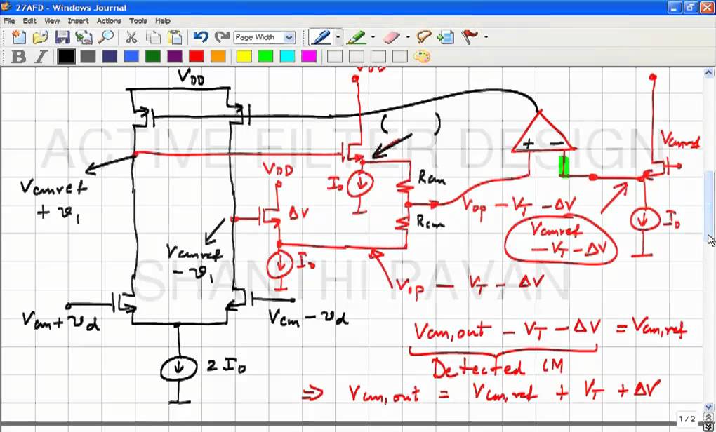 AFD27 - Common-mode Feedback , examples of Common-mode Detectors. - YouTube