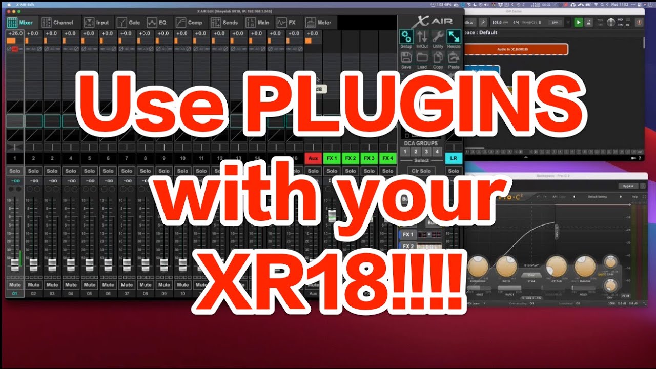 Using Plugins As Insert In Xr18 Youtube