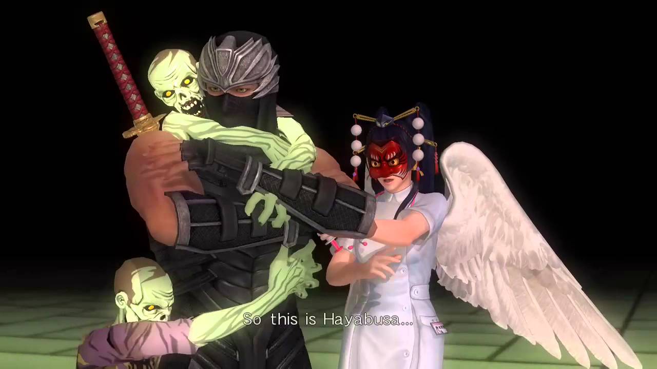 DEAD OR ALIVE 5 Last Round kasumi and ayane vs hayabusa and nyo tengu ...