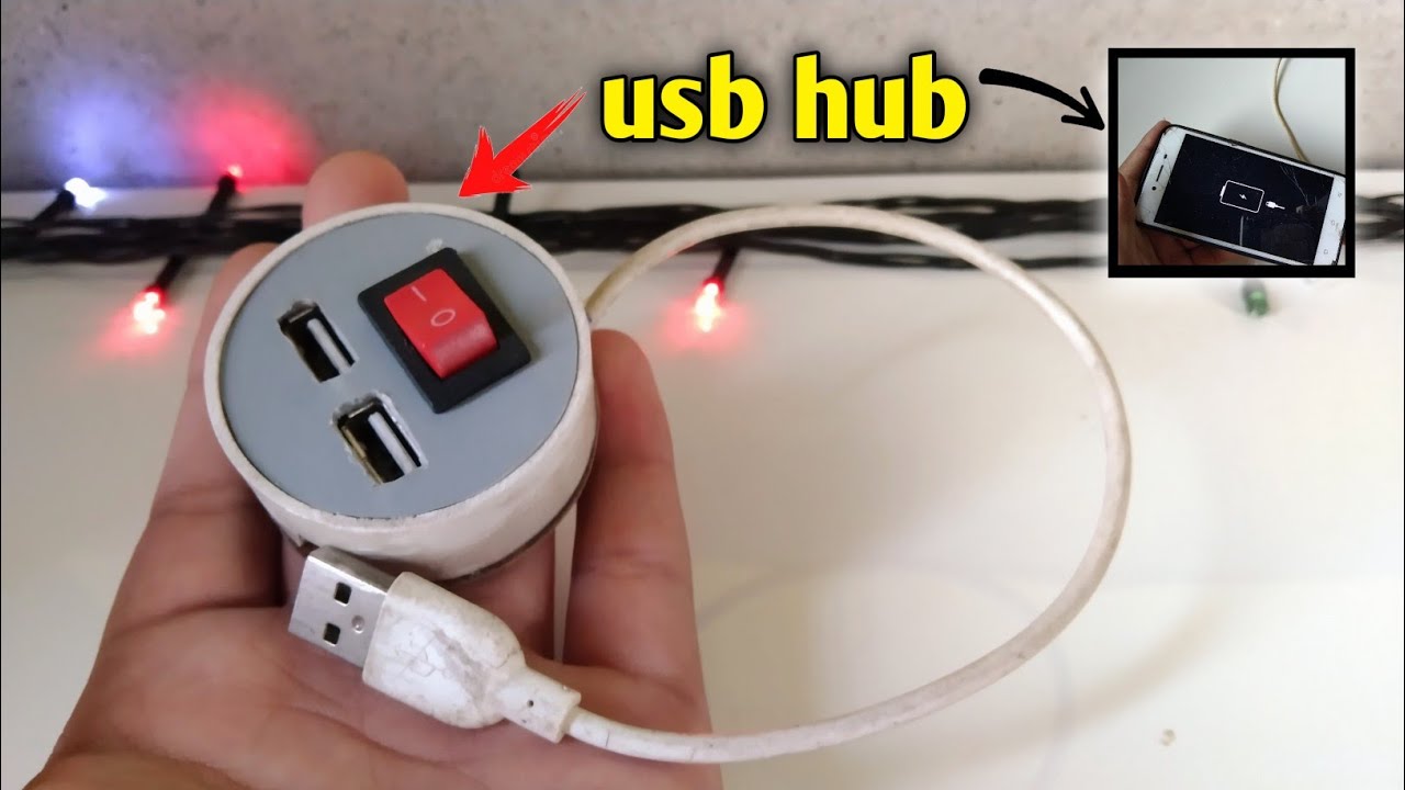How To make Usb Hub For Mobile | usb port at home | multi port usb ...