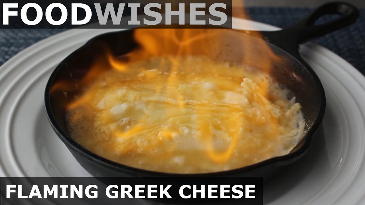 Flaming Greek Cheese - Saganaki