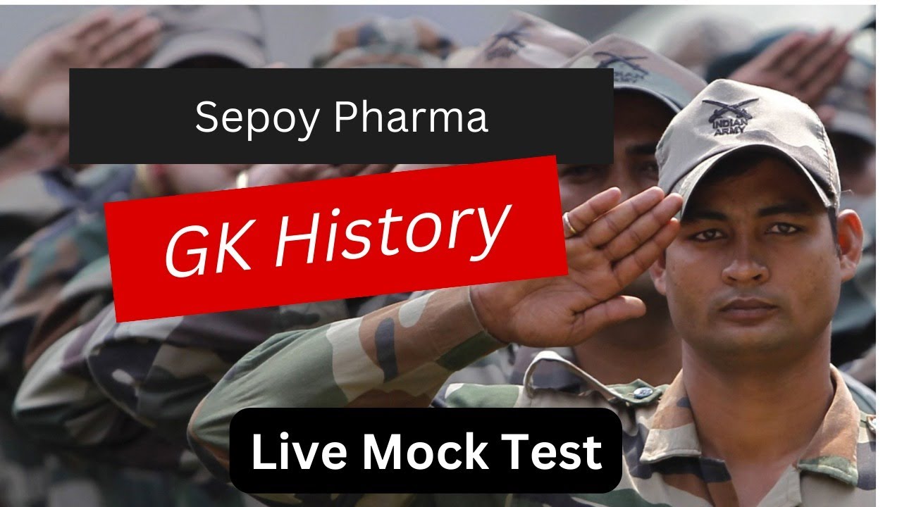 GK History Sepoy Pharma Live Sepoy Pharma exam - YouTube