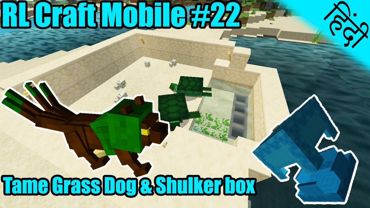 RL Craft Mobile #22 - OP Grass Dog Tame & Shulker box | Minecraft PE in ...
