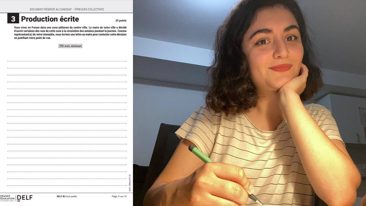 Produzione scritta (lettre formelle DELF B2) in 8 passi - YouTube