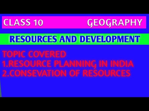 Resources and development class 10th || Resource planning in India ...