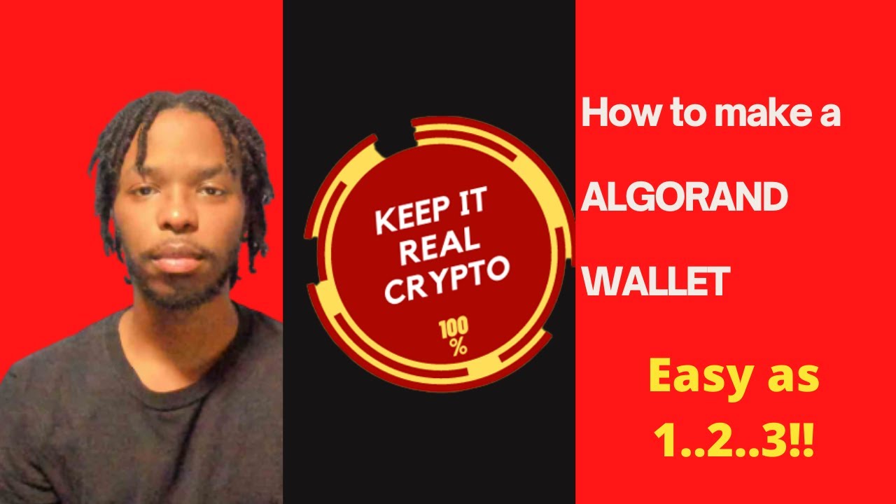 How to make an algorand wallet - YouTube