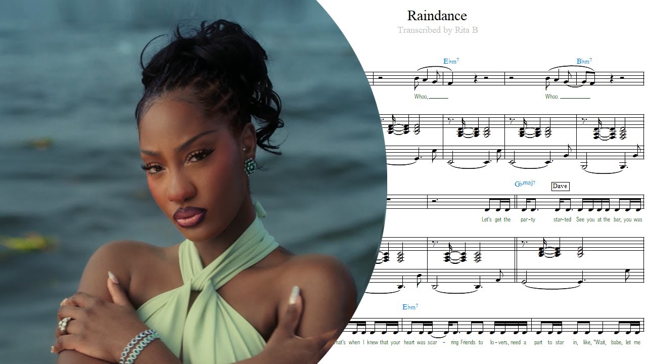 Dave, Tems — Raindance — Duet Sheet Music - YouTube