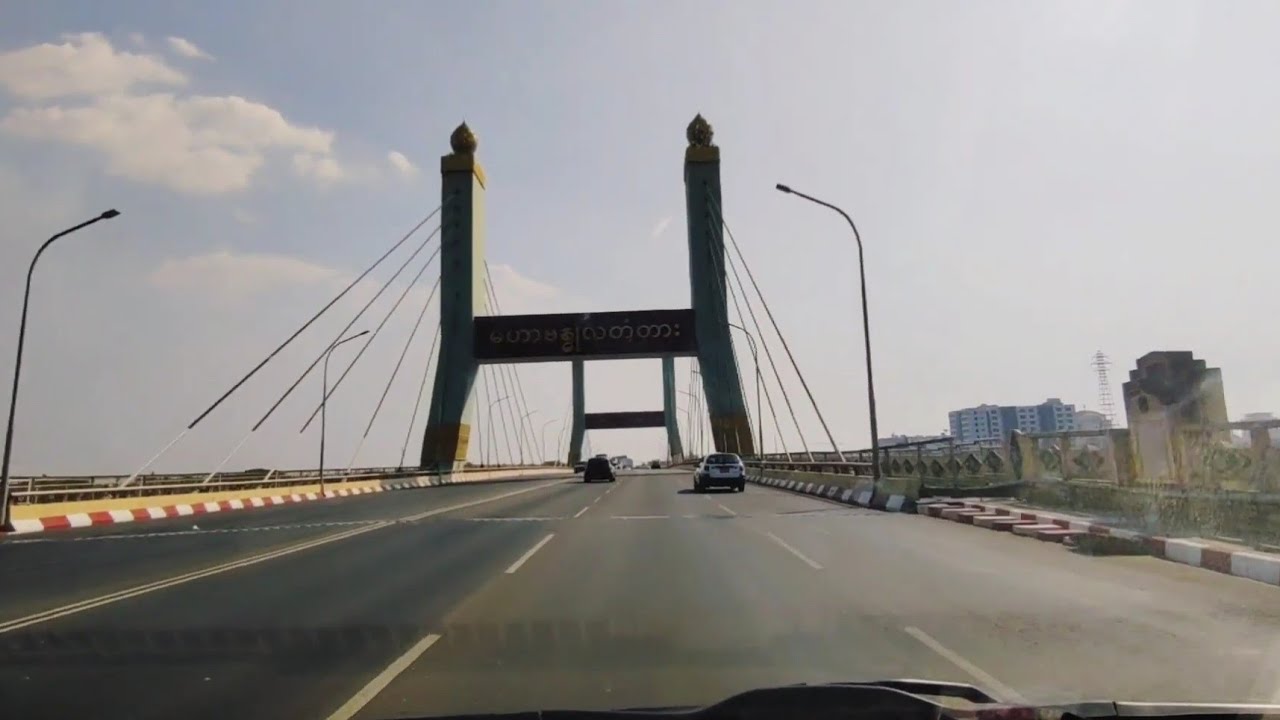 across driving from new Thaketa bridge to Maharbandoola birdge - YouTube